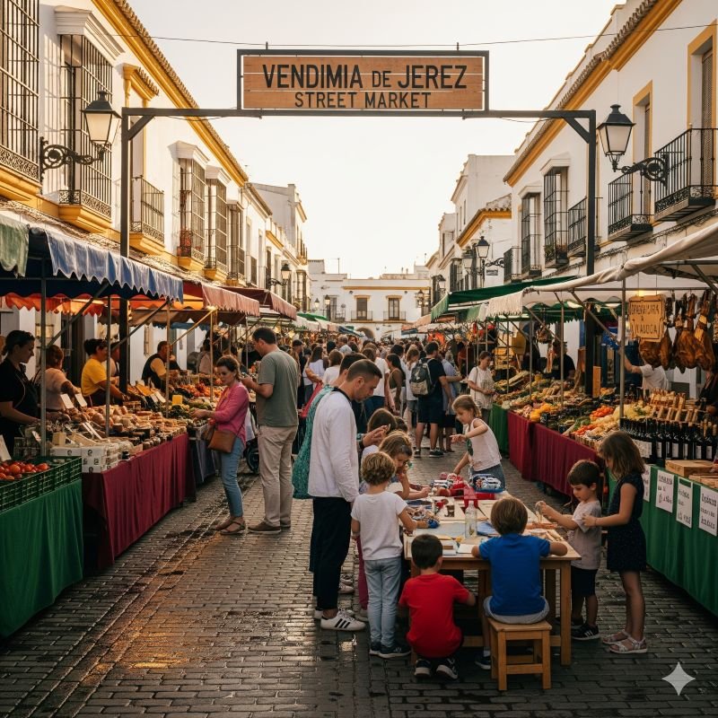 Jerez estrena su primer Vendimia Street Market